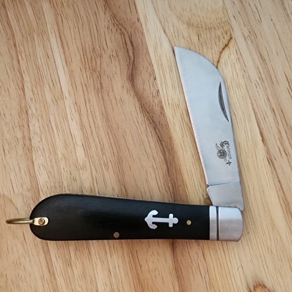 Cannon Sailors Knife stainless blade and Walnut handle with stainless ...