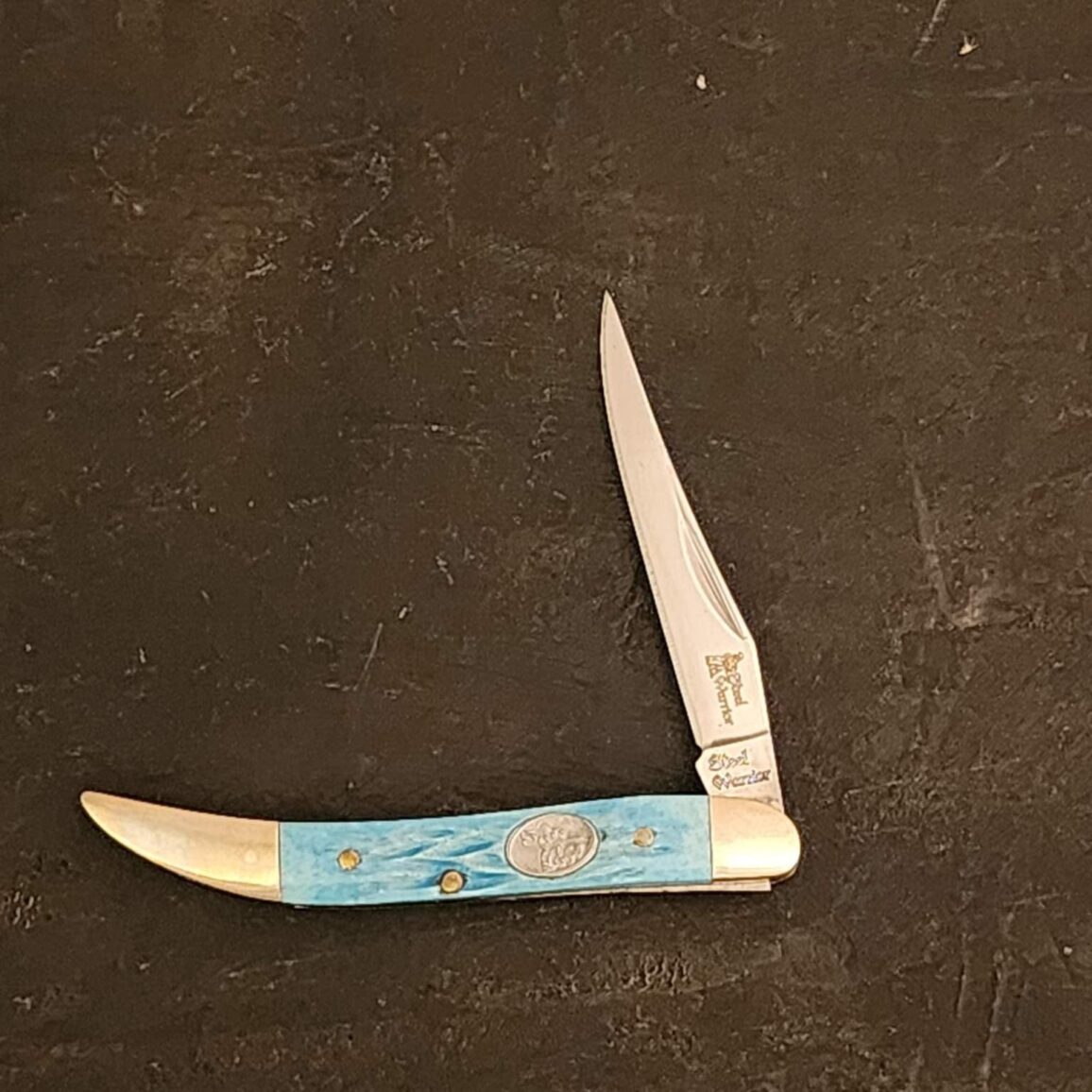 Frost Cutlery Tiny Toothpick Blue Jigged Bone For Sale - TSA Knives