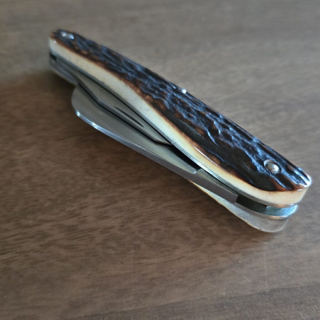Titusville Cutlery Rooster Comb Genuine Burnt Stag Shadow Pattern 1 of ...