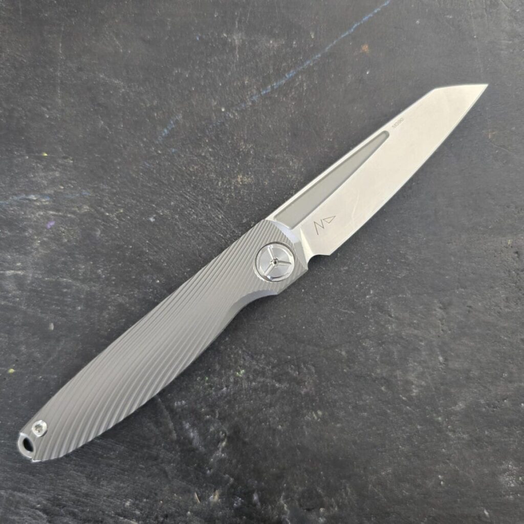 Two Sun Knives Slip joint in Titanium and M390 195 m390 SWC For Sale ...