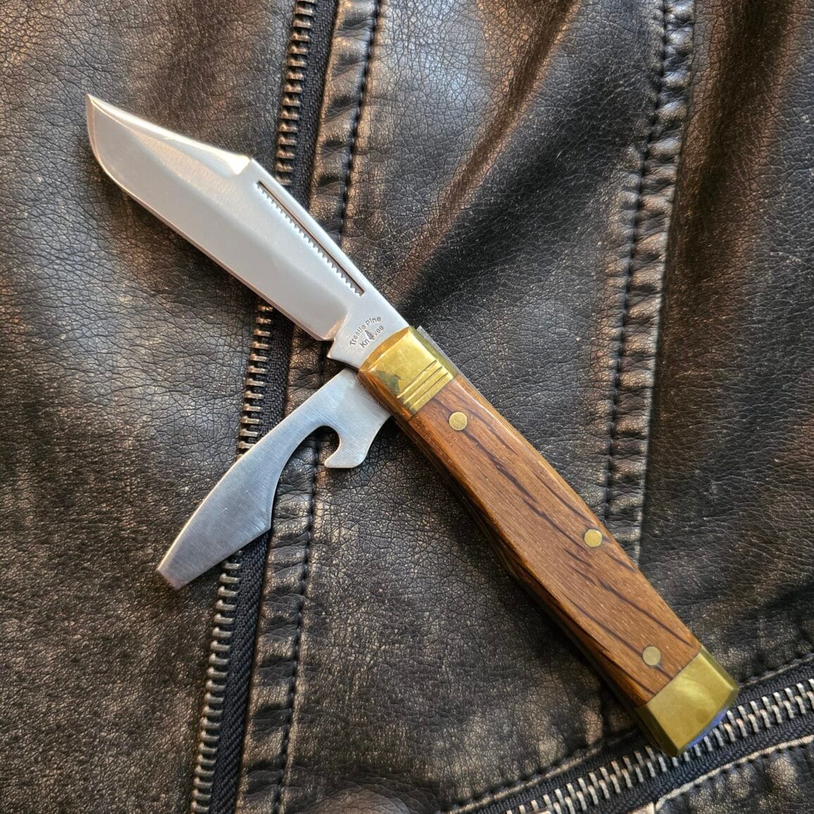 Trestle Pine Knives Old Growth Oak Topper For Sale - TSA Knives