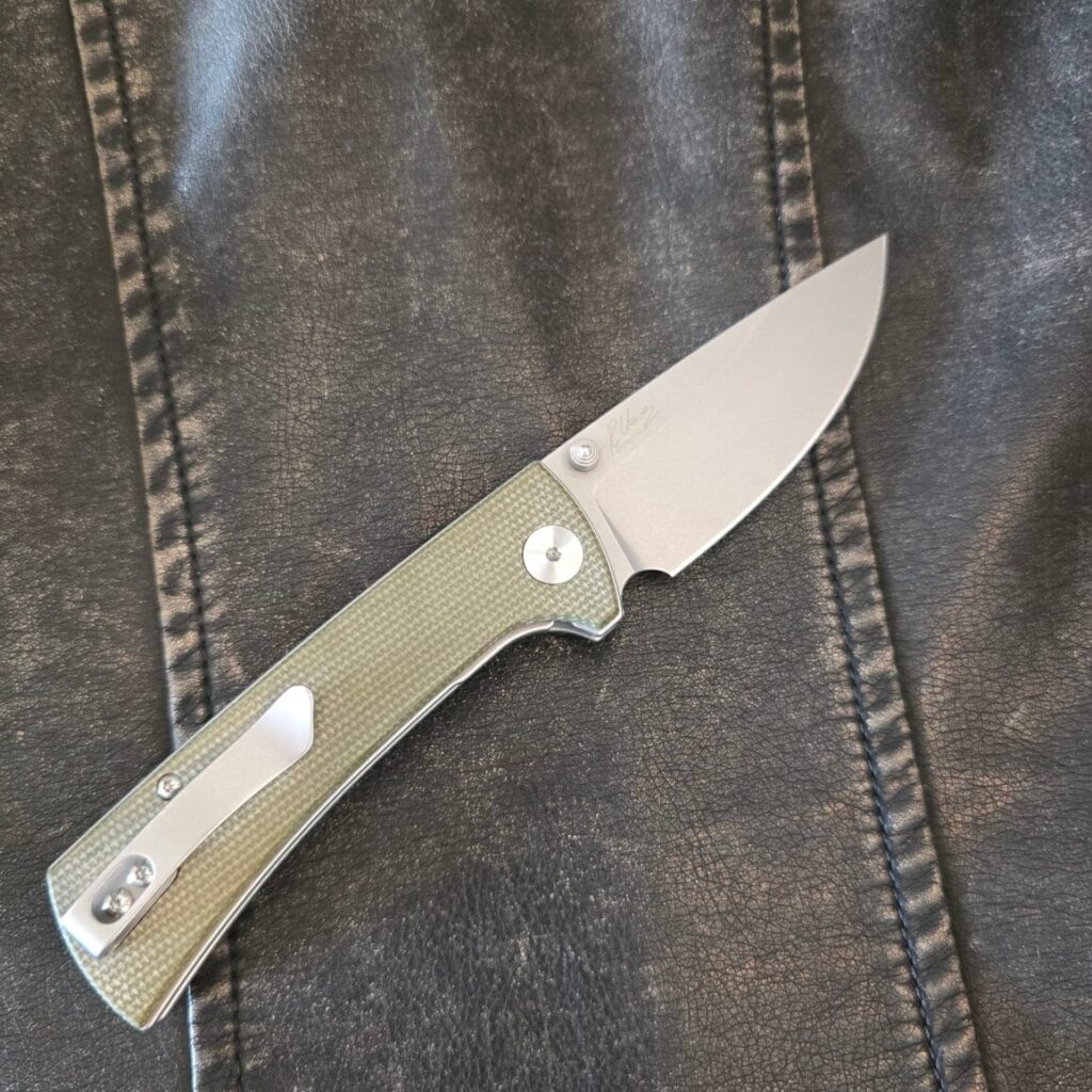 Eikonic RCK9 101SSGN Plain Edge Olive Micarta 766429249375 For Sale ...