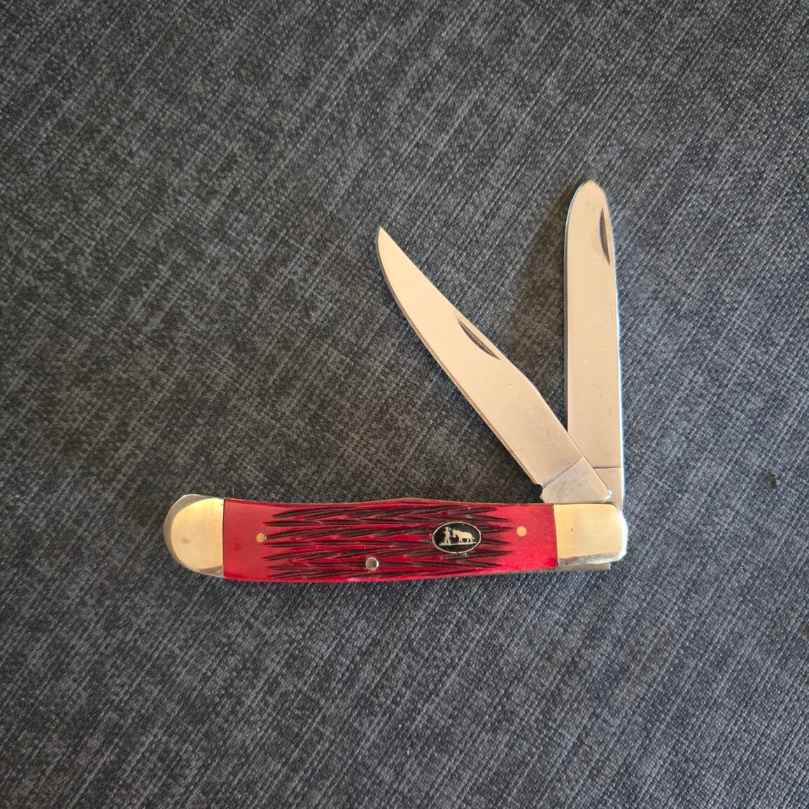 Frost Cutlery Trapper in Red Bone - Pocket Knives For Sale, EDC & Outdoors Gear TSA Knives