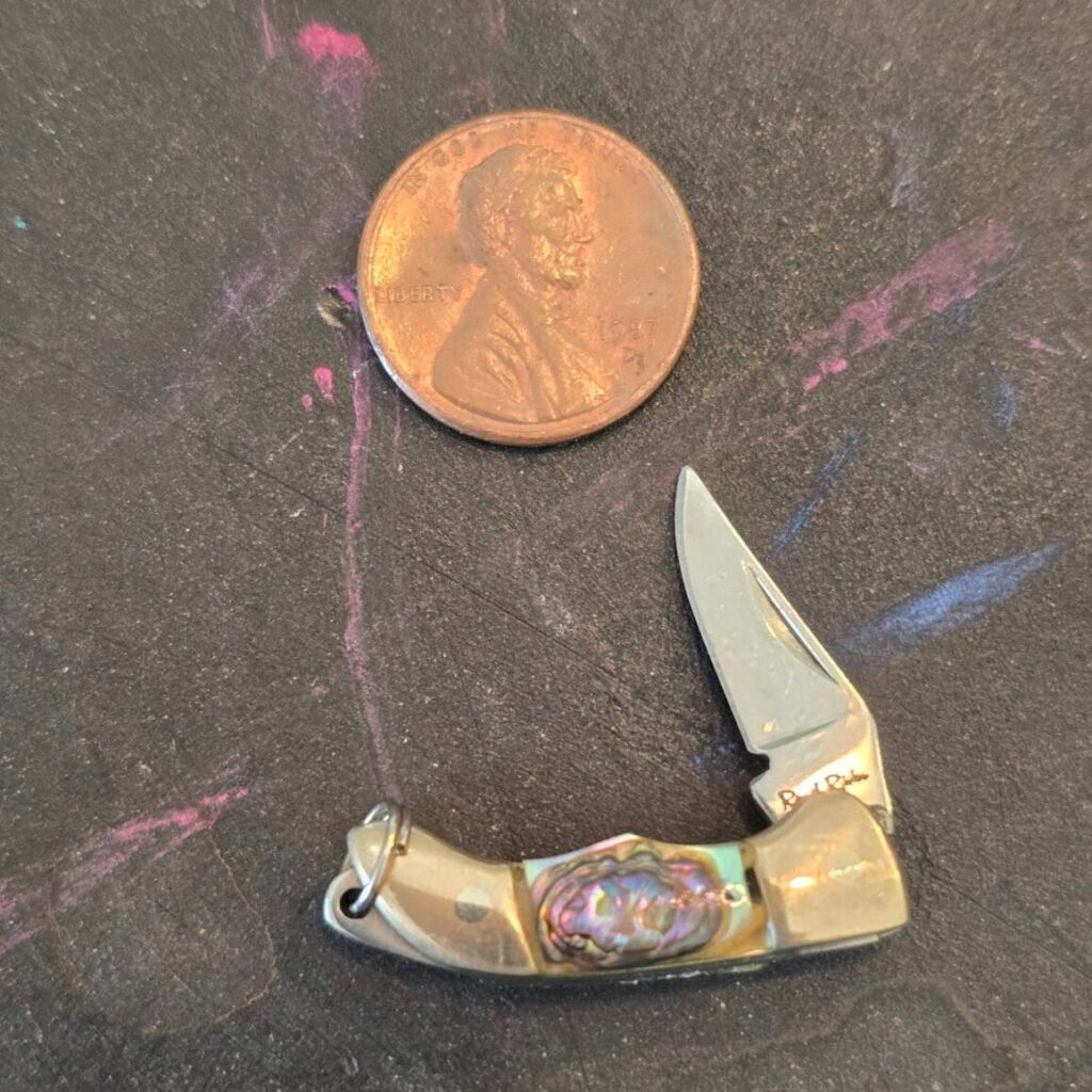 Rough Rider Tiny 1" Abalone Folder For Sale - TSA Knives