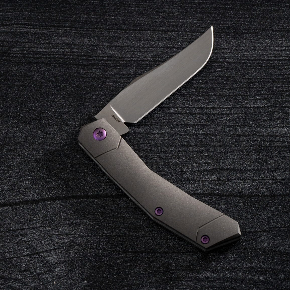 MINI CYBORG JACK - TITANIUM SMOOTH HAND SATIN For Sale - TSA Knives