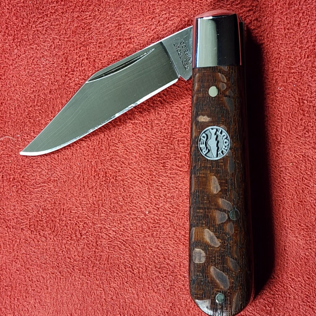 Eric Albers Red Trout Knives Leopard Wood 2019 (1 of 2 made in this ...