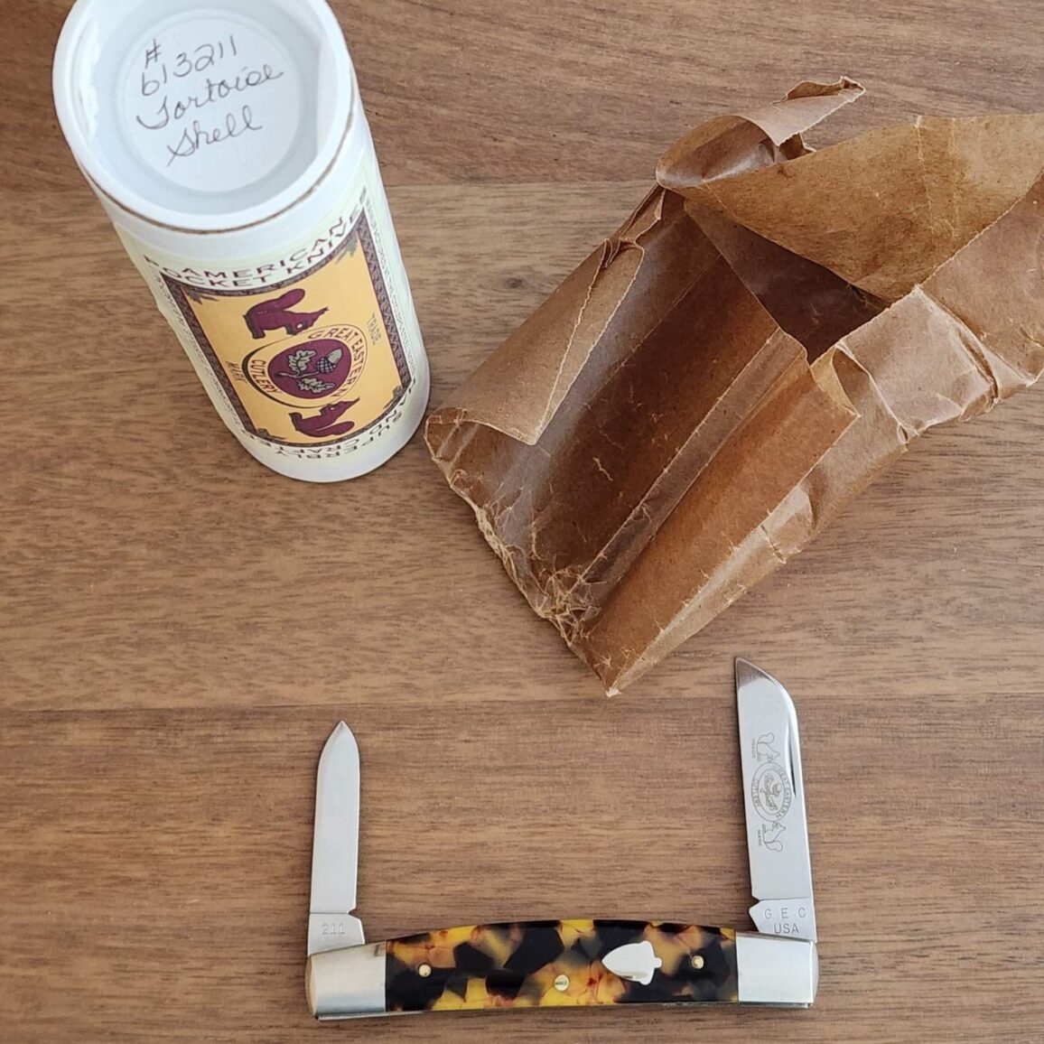 Great Eastern Cutlery #613211 Tortoise Shell Acrylic/ SS (1 of 4) For Sale