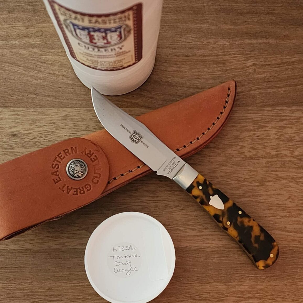 Great Eastern Cutlery #H73316 Tortoise Shell Acrylic Hunter with ...