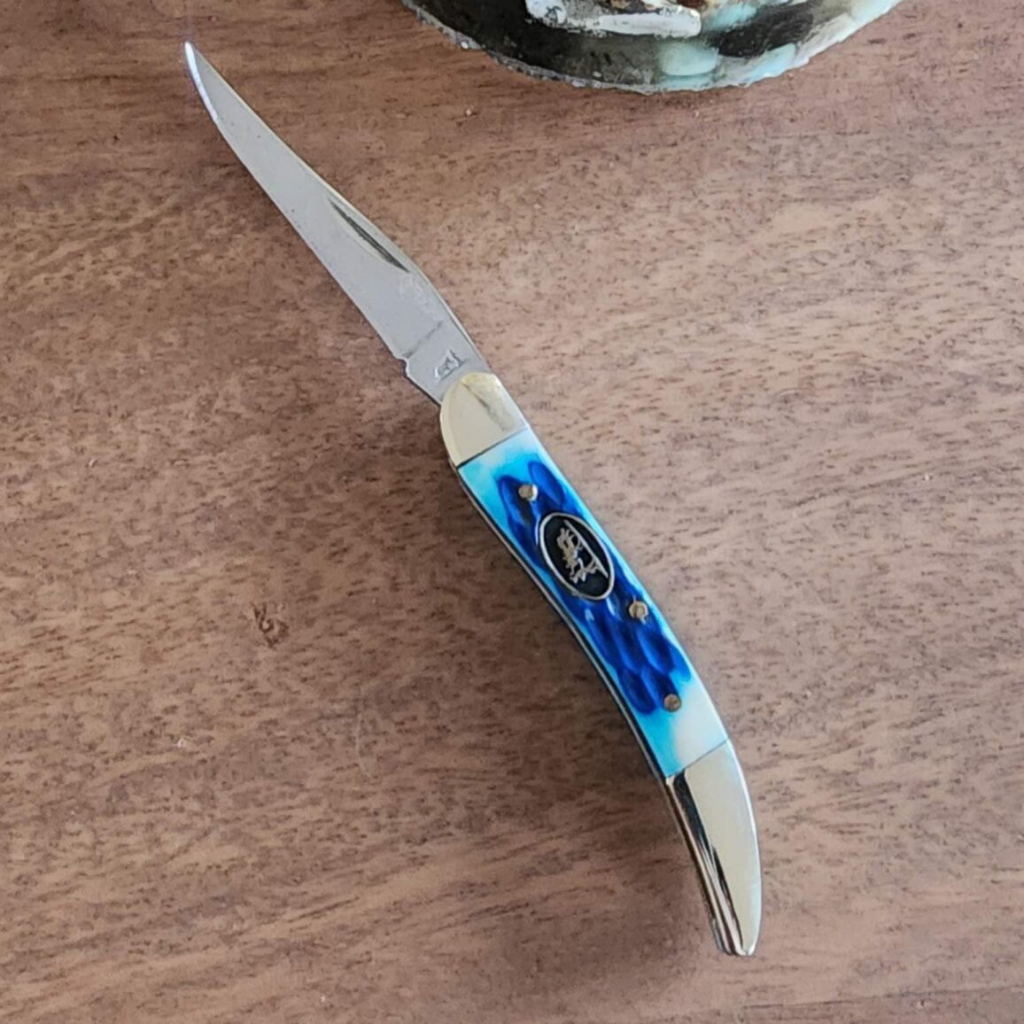 Frost Cutlery Tiny Toothpick Blue Jigged Bone For Sale - TSA Knives