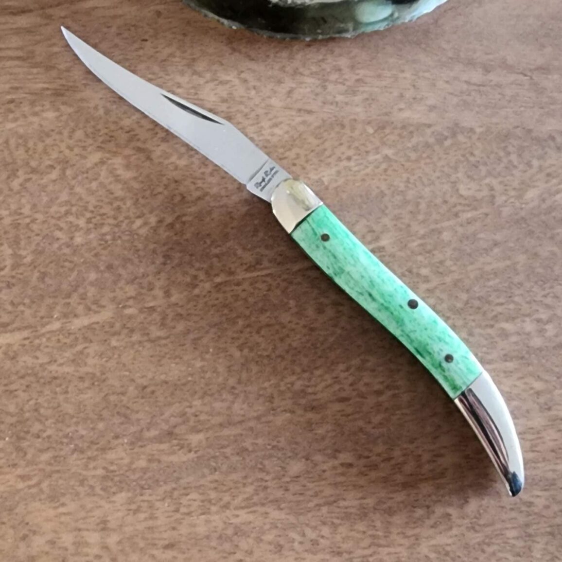 Frost Cutlery Tiny Toothpick Smooth Green Bone For Sale - TSA Knives