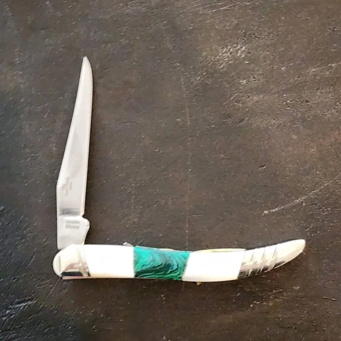 Frost Cutlery Tiny Toothpick Green & White For Sale - TSA Knives