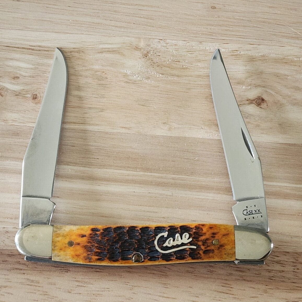 Case USA SS 2002 Case Jigged Bone Silver Script Muskrat For Sale - TSA ...