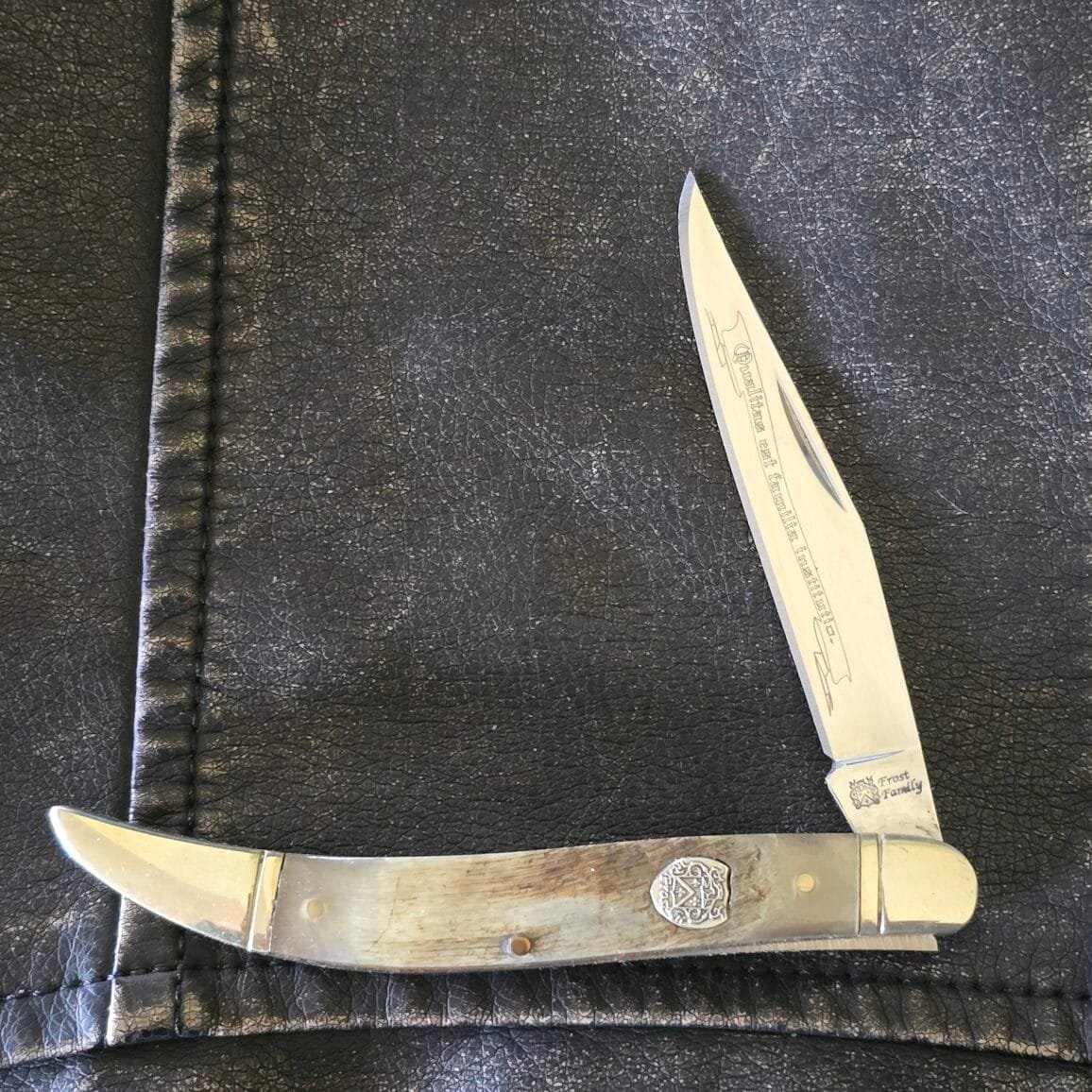 Frost Cutlery Large Toothpick in Ram Horn For Sale - TSA Knives