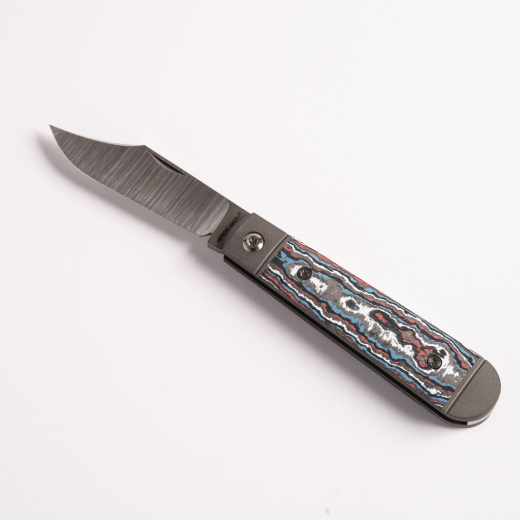 Jack Wolf Little Bro Jack Sleeveboard Boy’s Knife in Fat Carbon Nebula ...