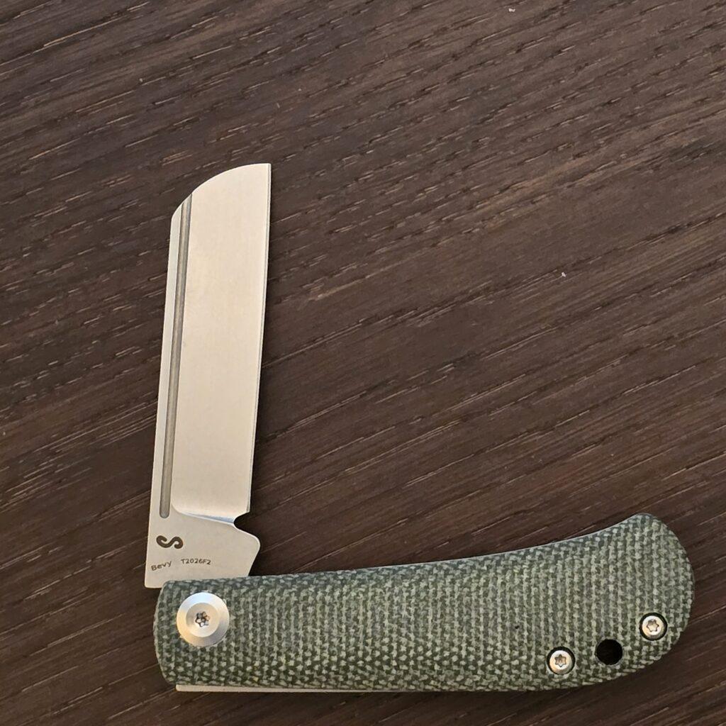 KANSEPT Bevy Slip Joint Knife Green Micarta Handle (2.9'' 154CM Blade ...