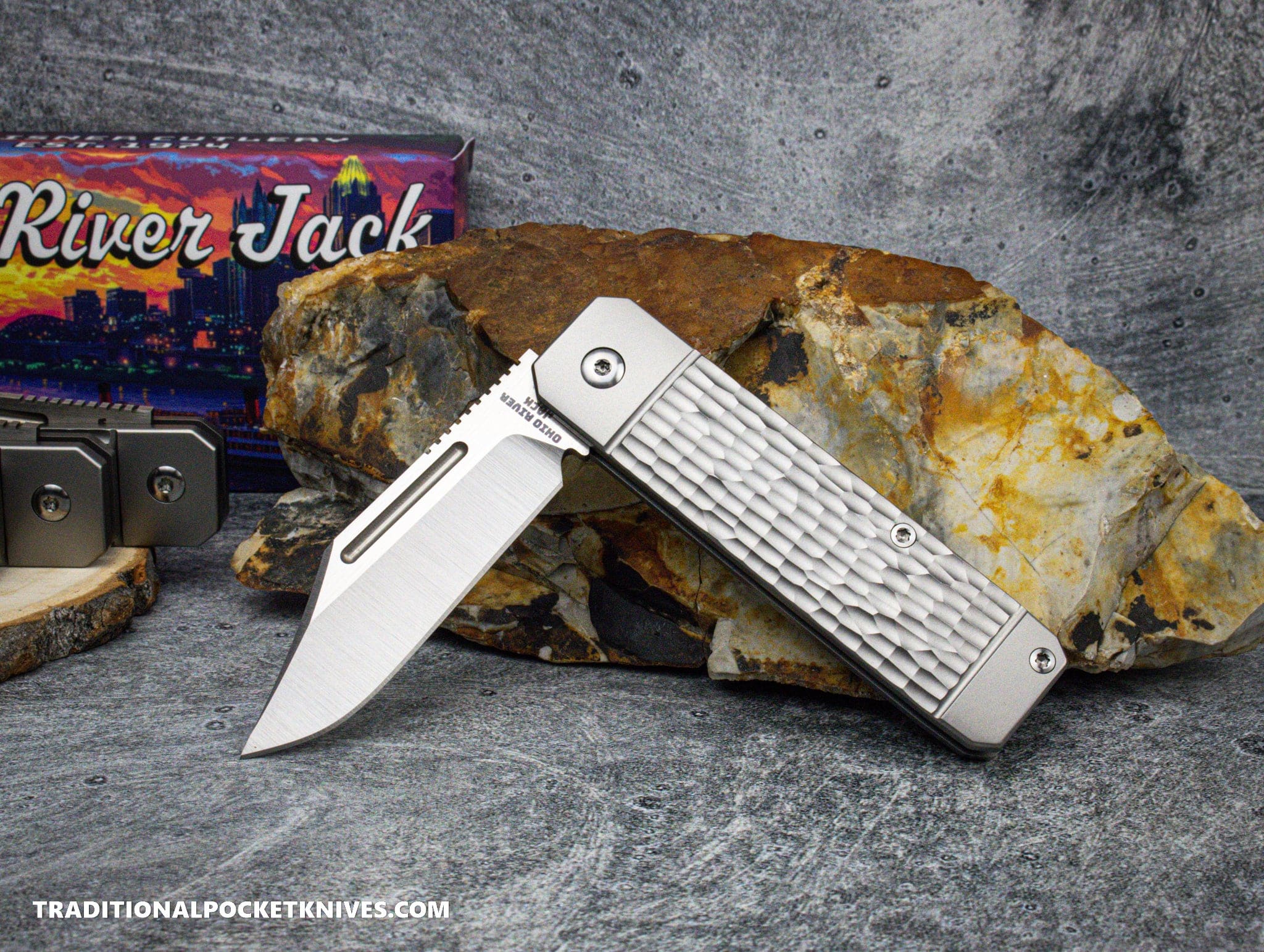 C. Risner Ohio River Jack: Jigged Titanium - Clip Point S90V For Sale ...