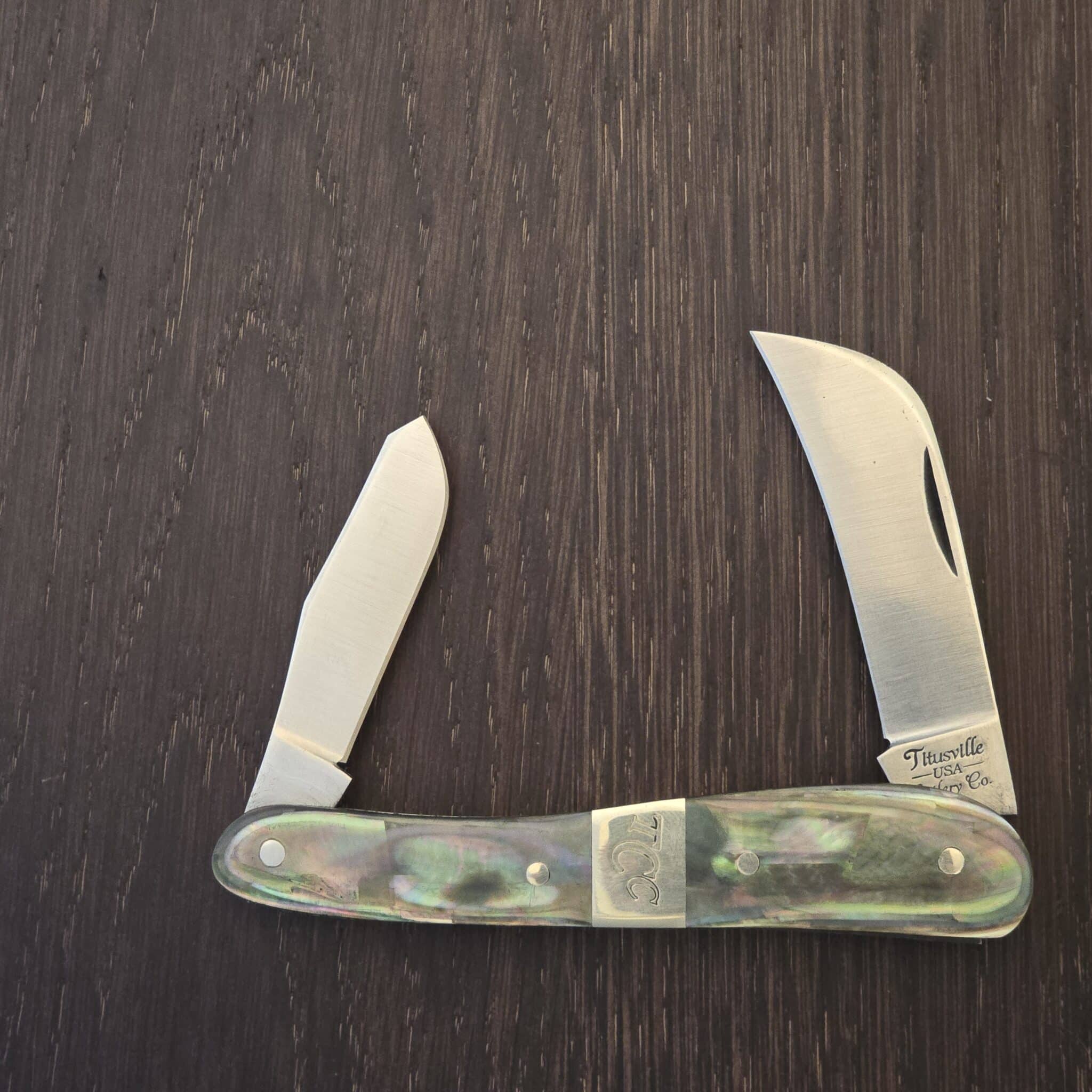 Titusville Cutlery Rooster Comb in Genuine Black Lip Pearl with Cigar ...