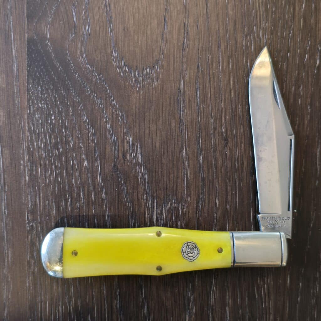 GEC 976119 Smooth Yellow Rose Bone USED For Sale - TSA Knives