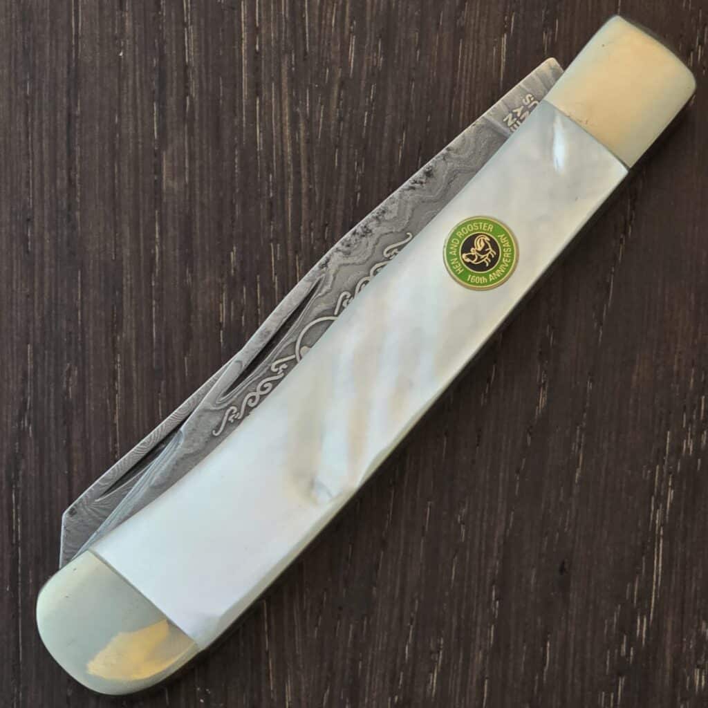 Vintage German Hen & Rooster 160th Anniversary Knife in MOP and ...