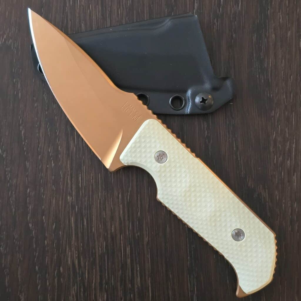 Dauntless Manufacturing Matt Helm Work Knife V2 inIvory G10, Gulso Bolt ...