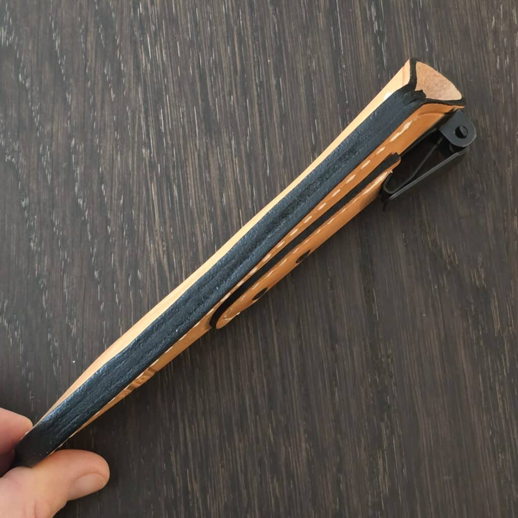 Creely Blades Leather Pocket Sheath With Ulti Clip For Sale - TSA Knives