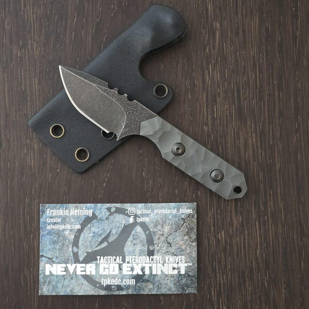 Tactical Pterodactyl Knives Mini Camper in Crewear and Gray Rock ...