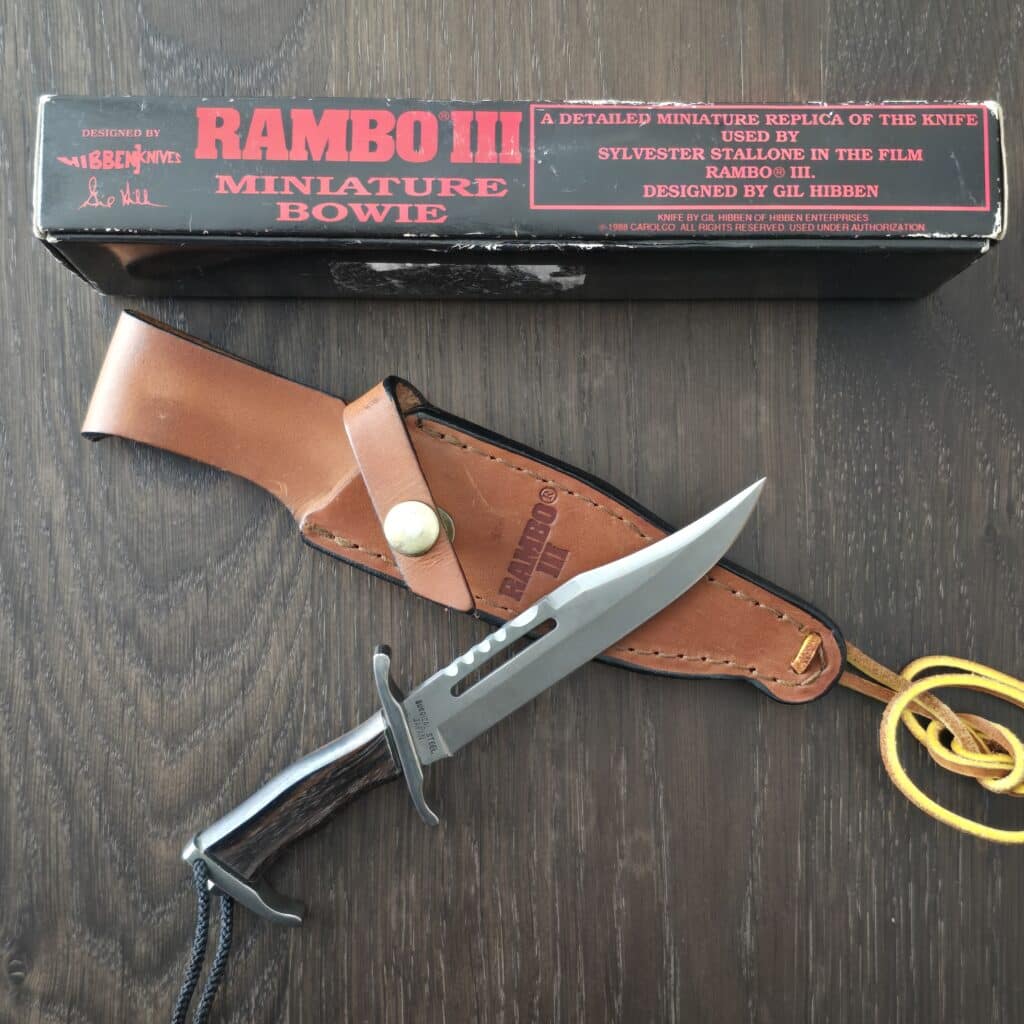 Rambo III Miniature Bowie UC246 Hibben Knives For Sale - TSA Knives